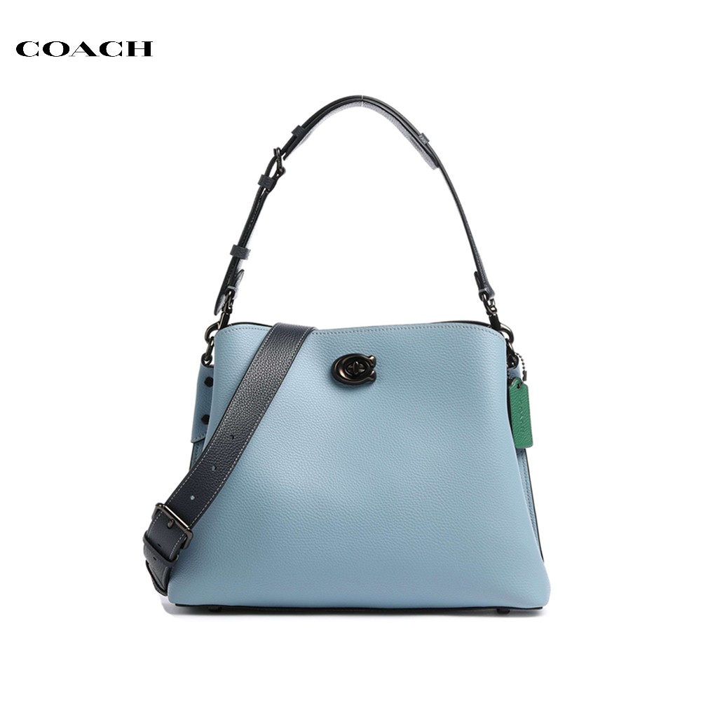 Coach Colorblock Leather With Coated Canvas Signature Interior Willow ...