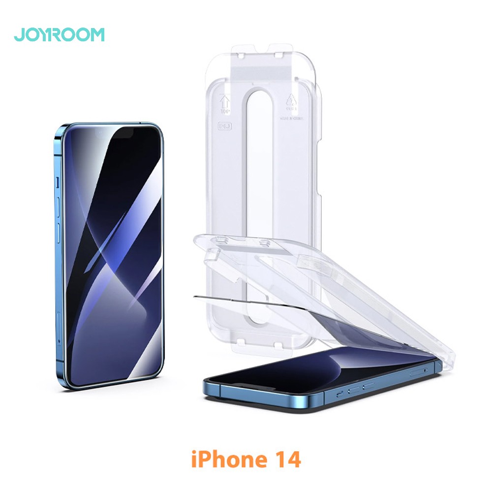 Joyroom Easy Fit Screen Protector with Dust-Removal Glass iPhone 14 JR ...